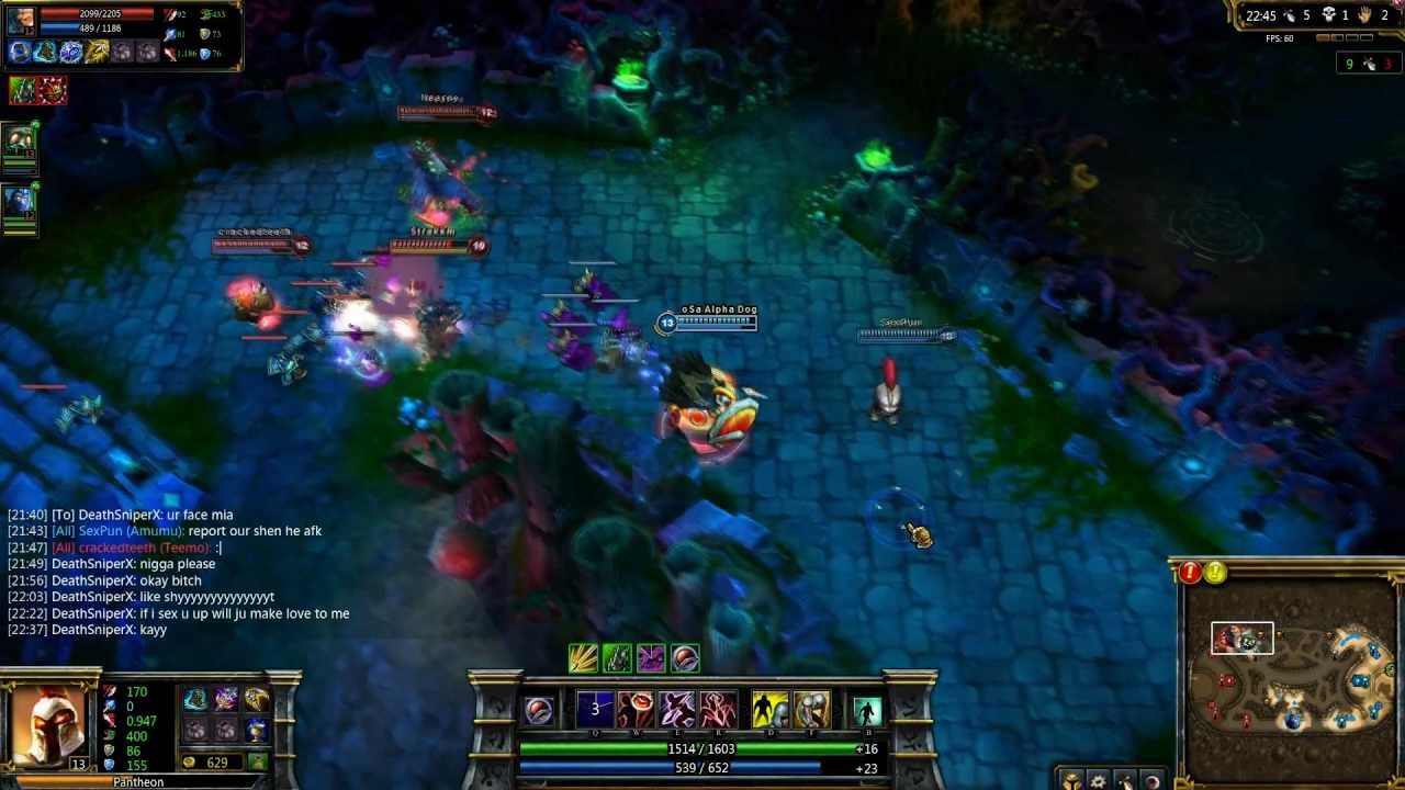 League of Legends 3v3 - Pantheon Gameplay 8-2-7 - YouTube