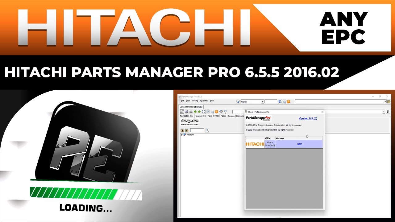 HITACHI PARTS MANAGER PRO 6.5.5 | INSTALLATION - YouTube