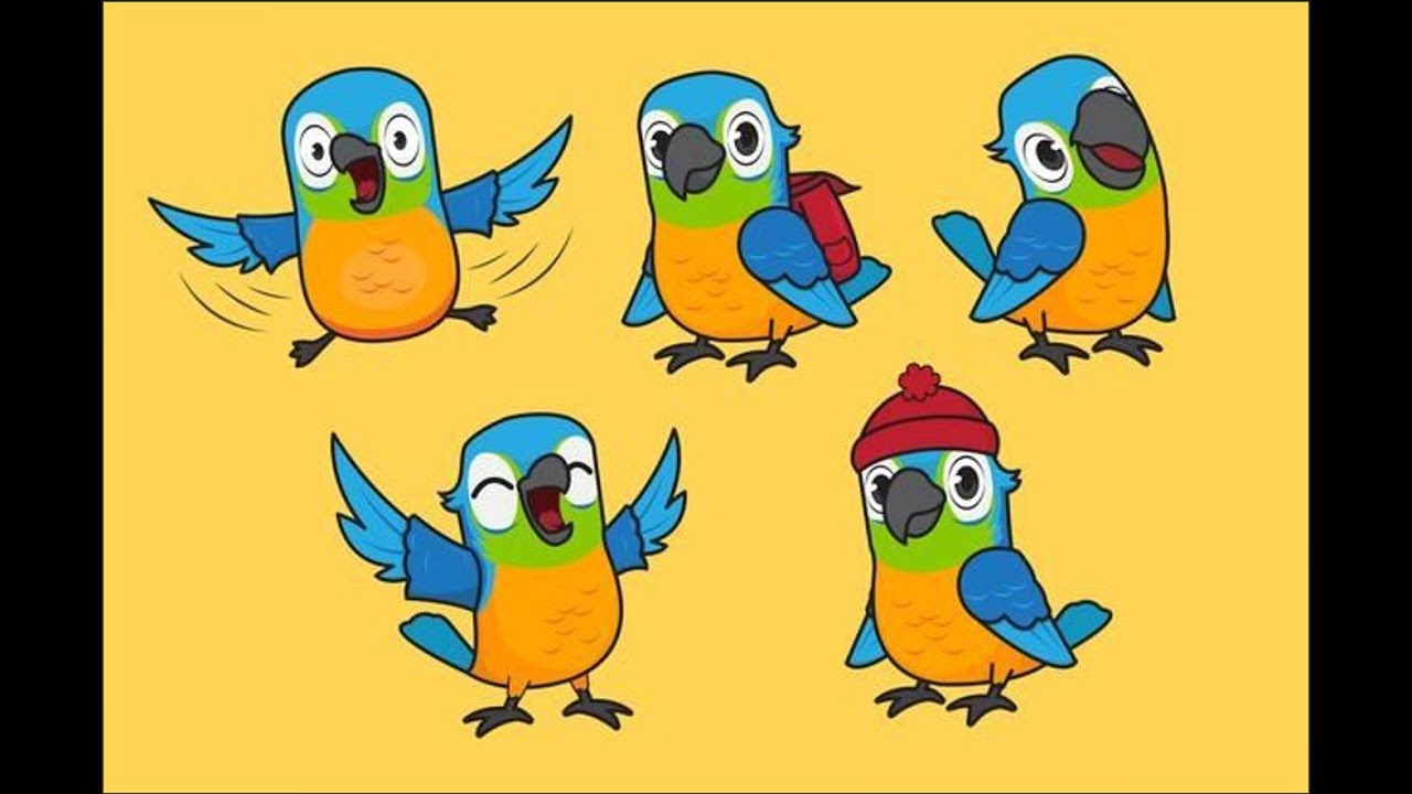 The Parrot Song - Bird Rhymes | Rhymes for Children | kids | Animated ...