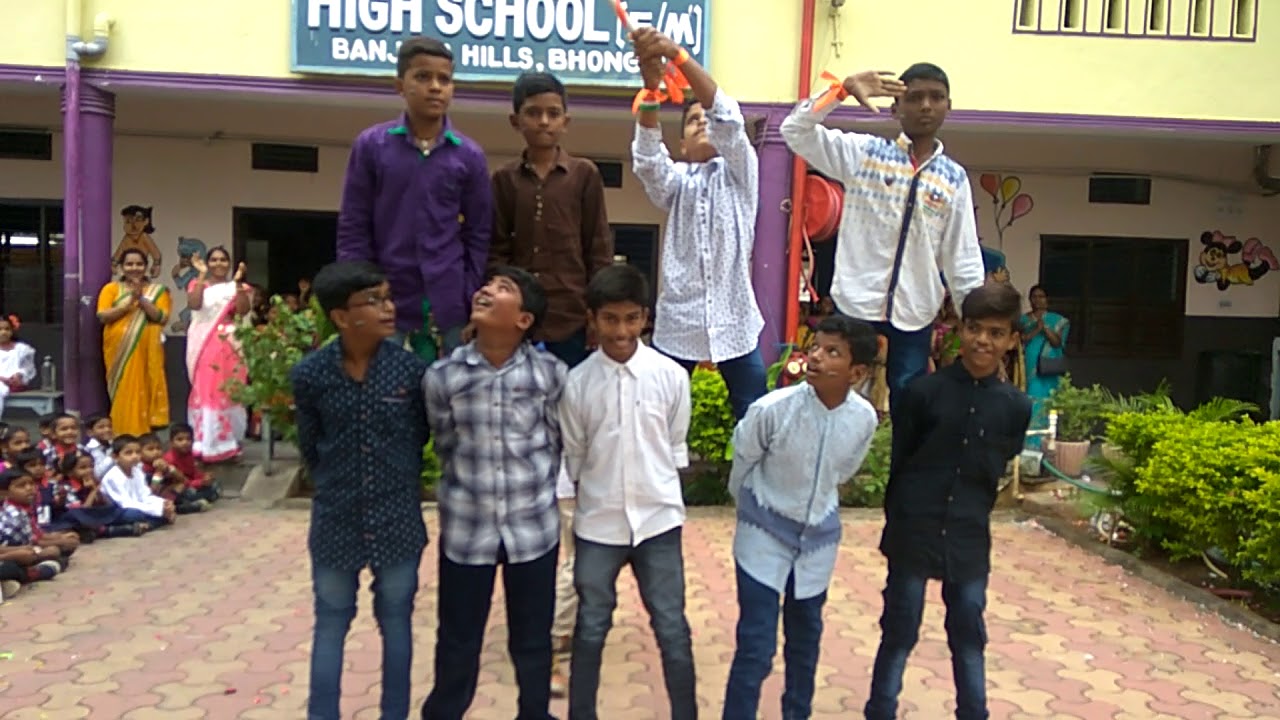 dance performance by 8th class boys - YouTube