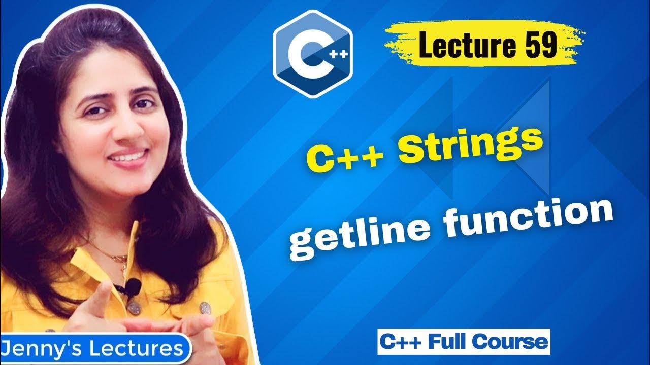 C Strings Introduction Getline Function C Placement Course Youtube