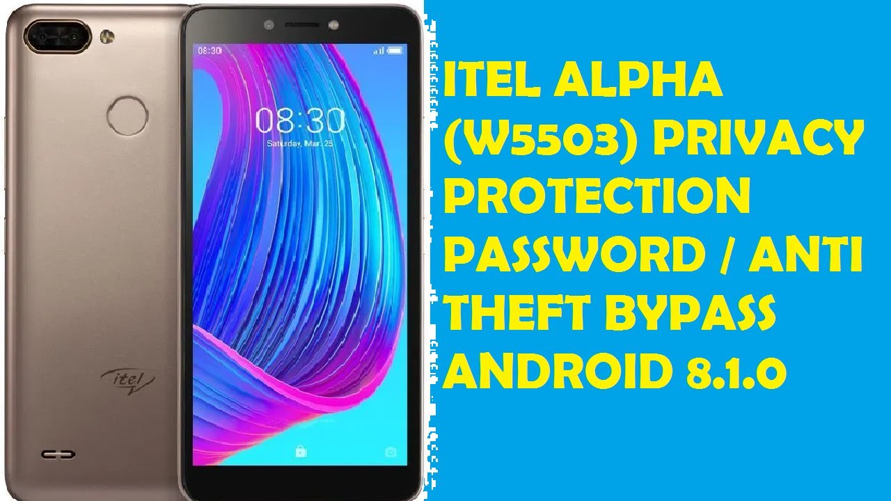 Itel Alpha W5503 Privacy Protection Password Bypass Android 8.1.0 ...