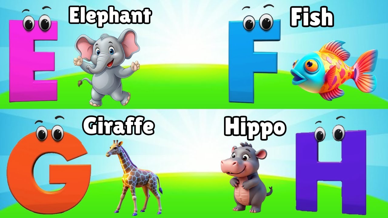 Animals Alphabet Song for Kids | Phonics for Kids | Learn ABC ...