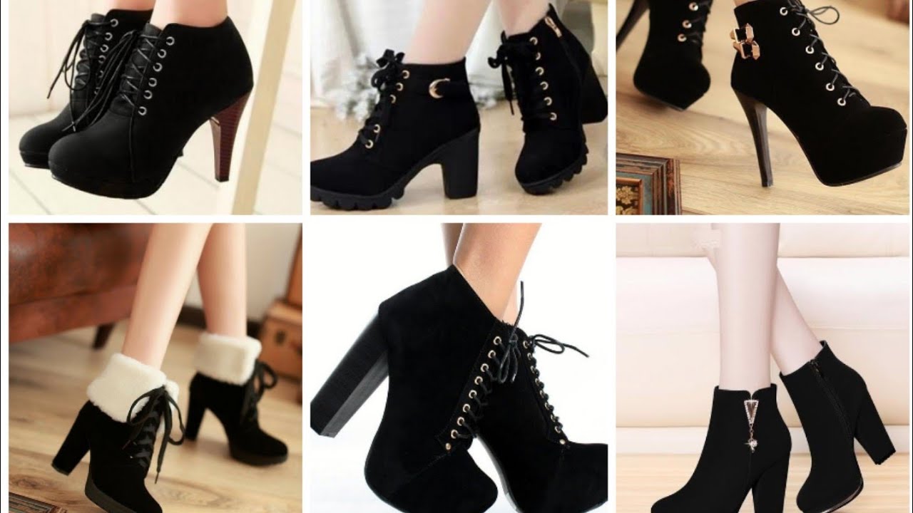 Different Types of shoes in Black Color🖤Court, High heel shoes👠Decent ...
