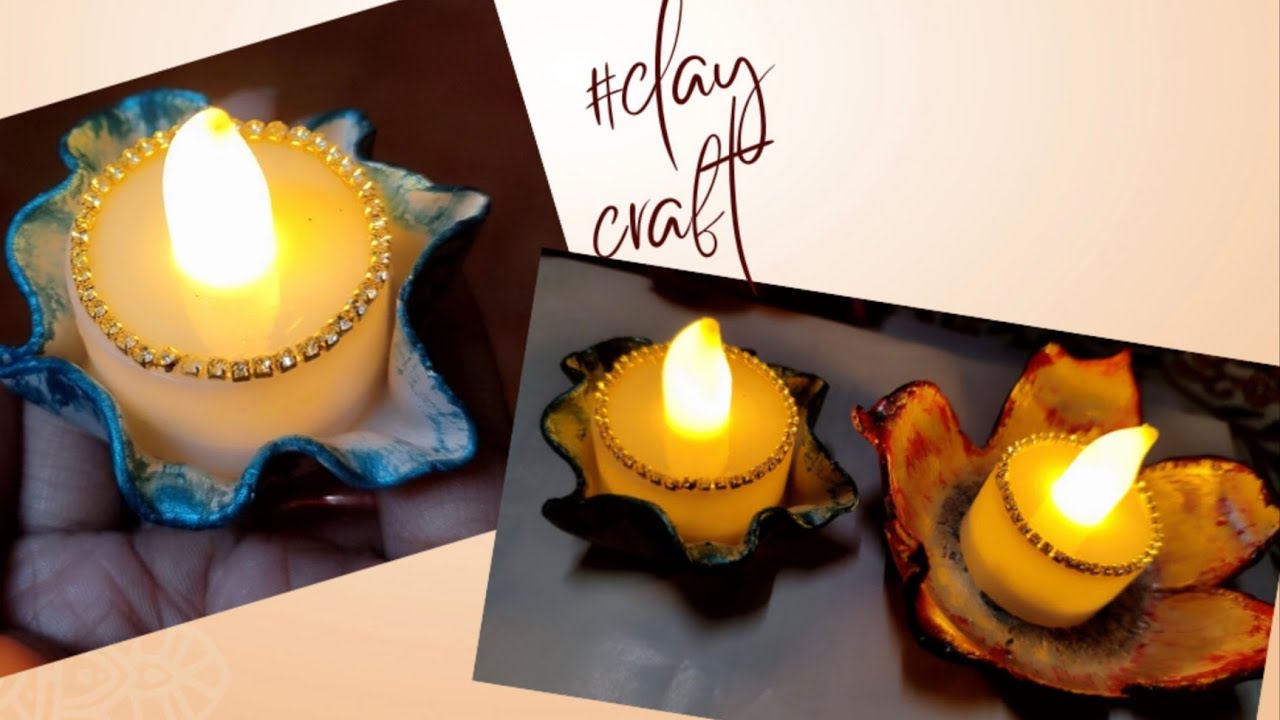 Easy Diya crafts with clay // #decoration //Craft@Susmita.mehndi.Craft2 ...