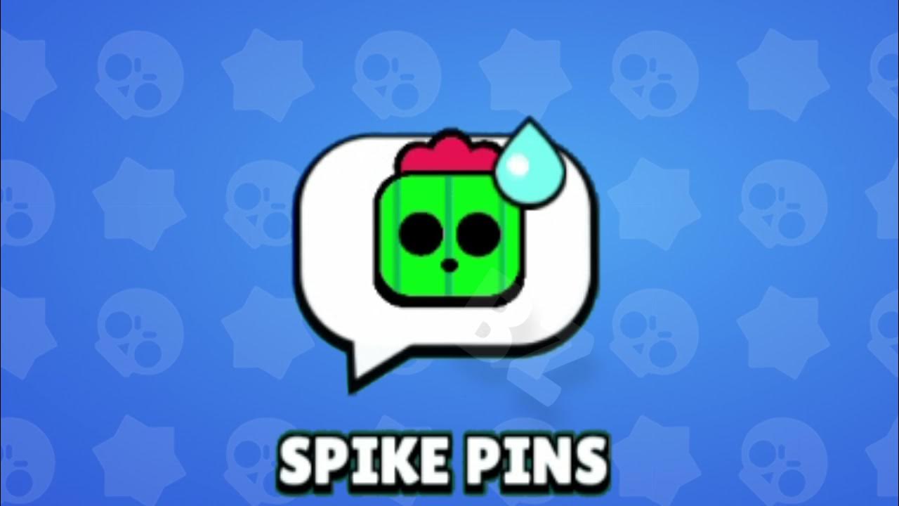 Spike Animated Pins In Brawl Stars Youtube