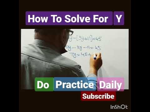 How To Solve For Y#igcse #arshadjaved #solvingtheequations#olevel - YouTube