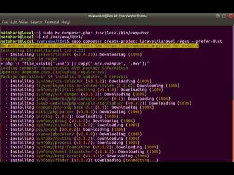 Install Laravel 5 4 On Ubuntu 16 04 - YouTube