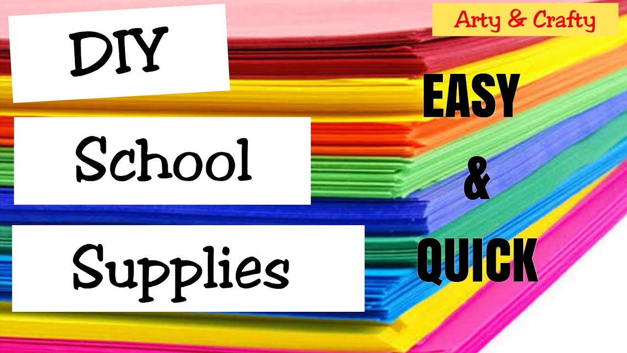 3 Back To School DIY / Easy DIY Paper Craft for Kids /#SchoolSupplies # ...