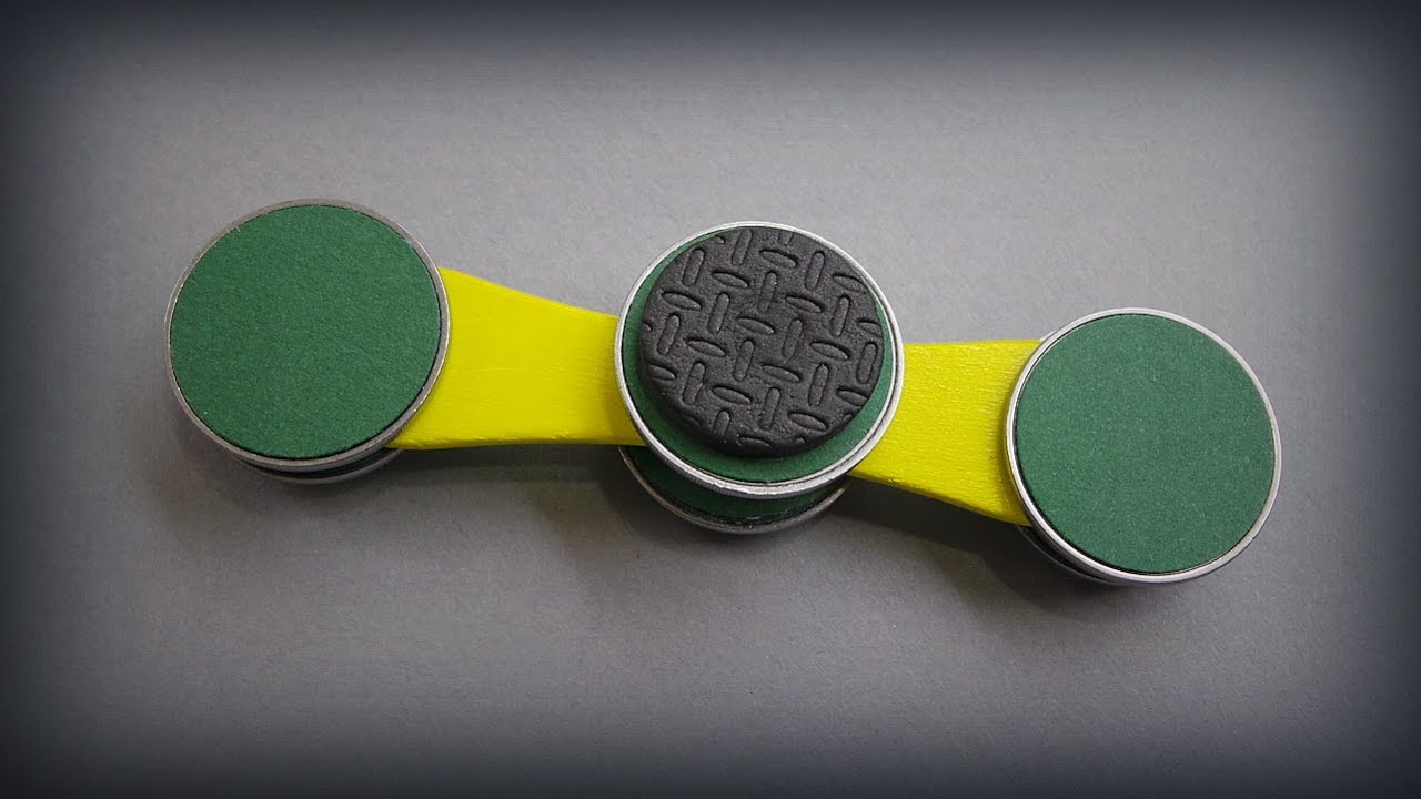 HOW TO MAKE FIDGET SPINNER WITHOUT BEARINGS / DIY FIDGET SPINNER - YouTube