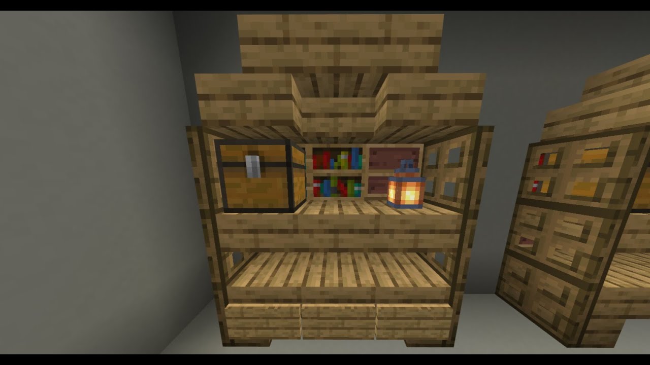 Minecraft Simple Closet Tutorial - YouTube