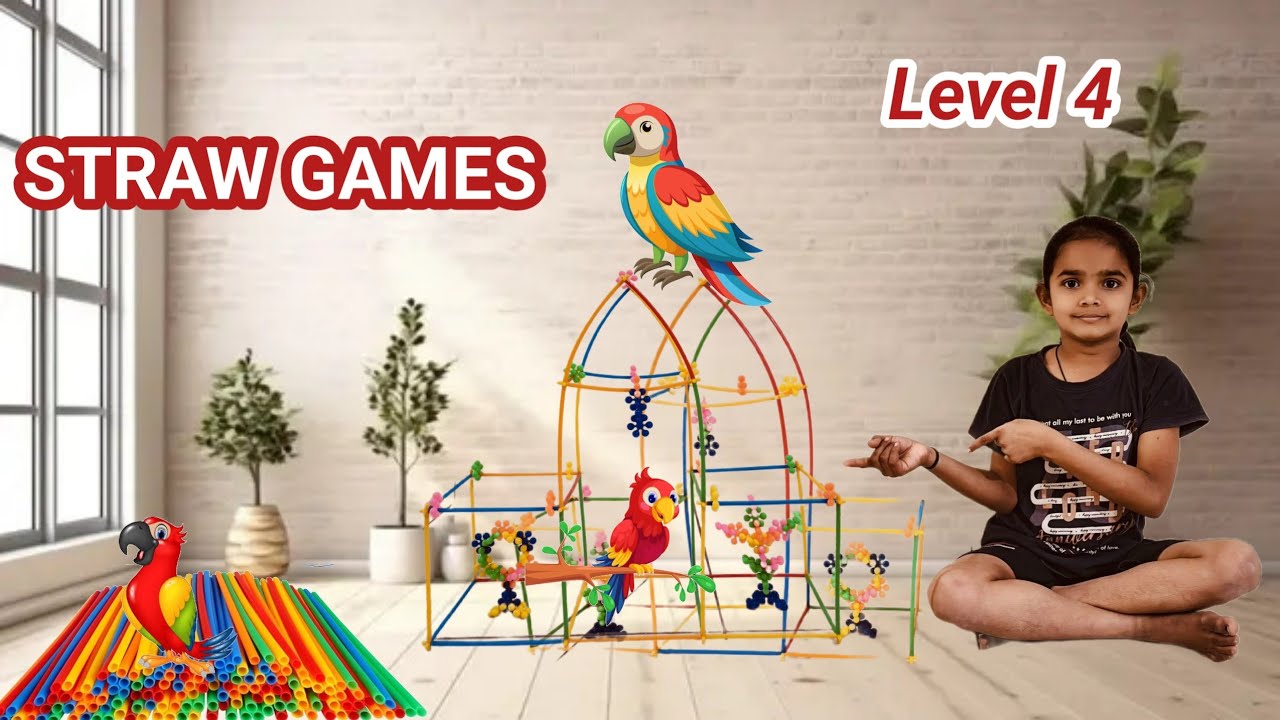 STRAW GAMES for Children - Level 4! - YouTube
