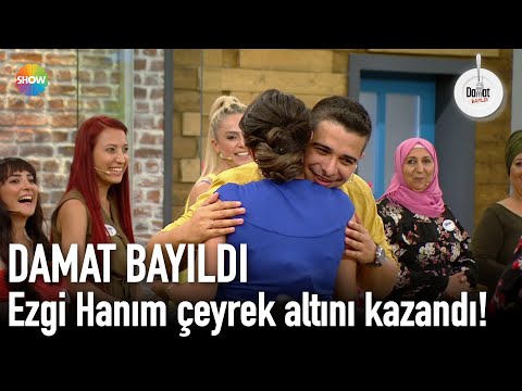 Ezgi Hanım çeyrek altını kazandı! | Damat Bayıldı 6. Bölüm