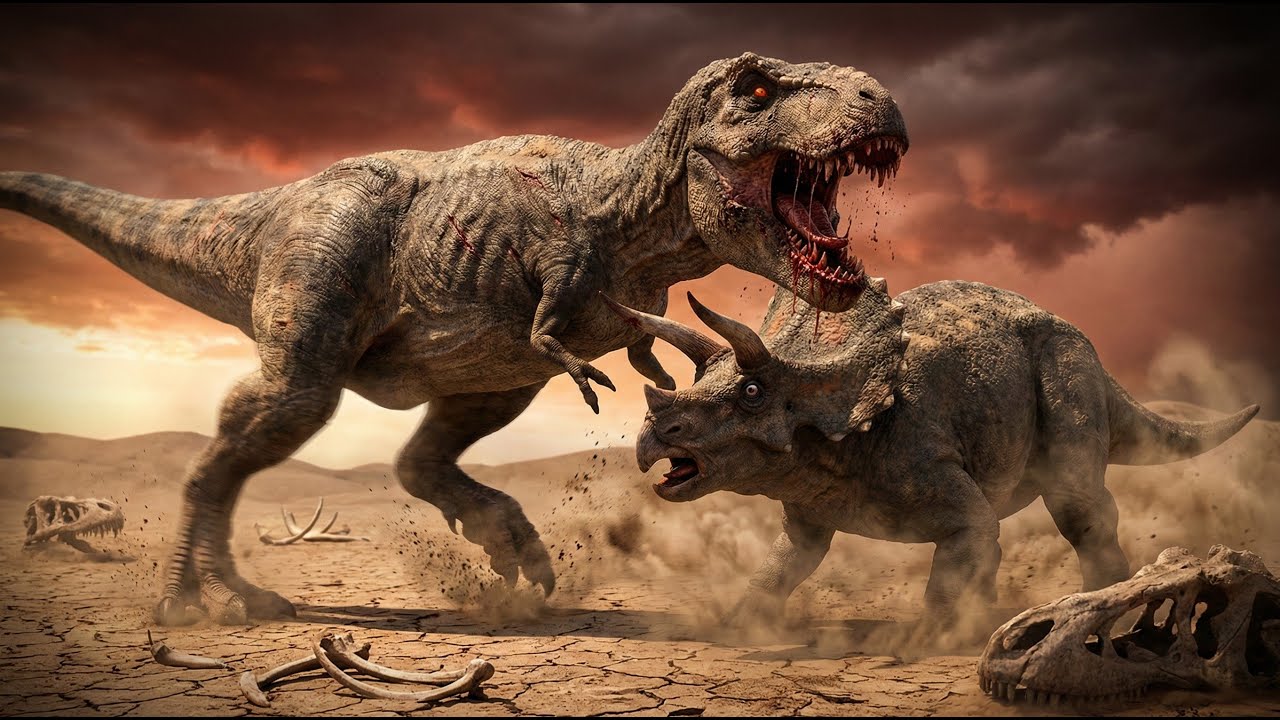 CARNIVORE vs HERBIVORE DINOSAURS 🦖🌵 | Battle Royale in Desert ...