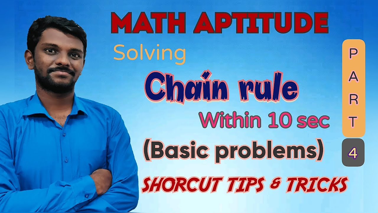 Problems on Chain rule - part 4, Shortcuts & Tricks, Basic problems ...