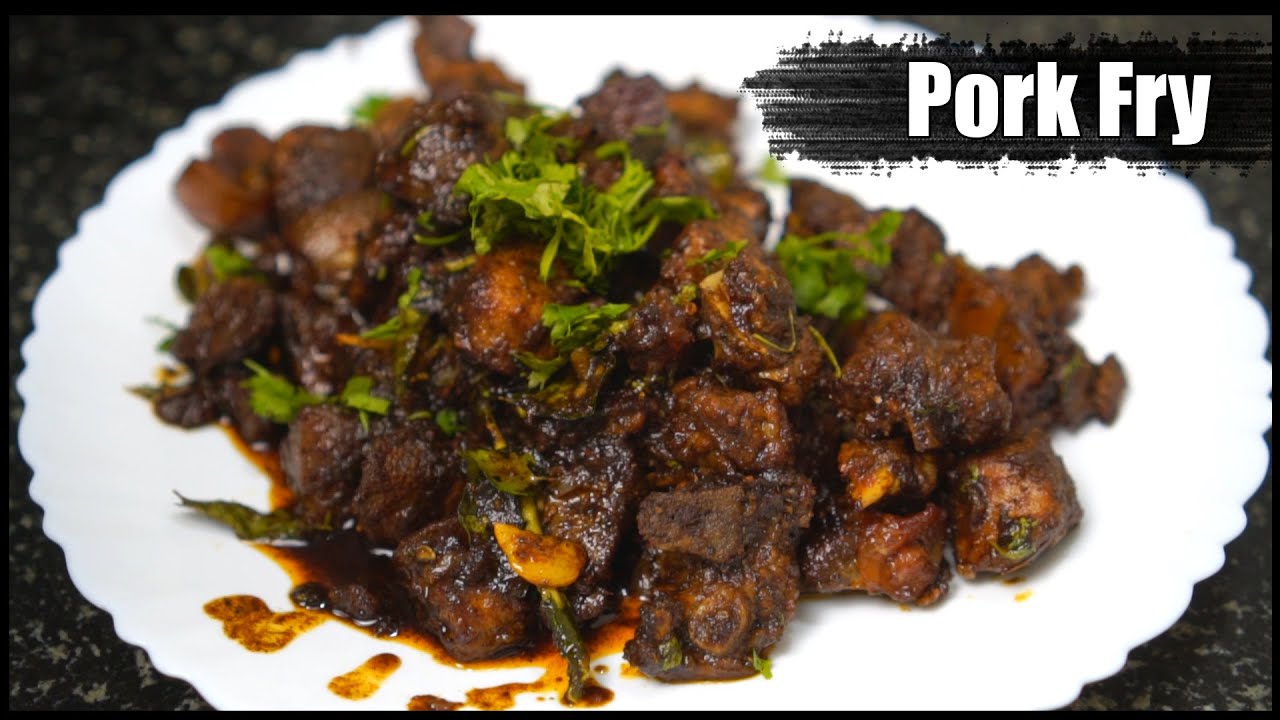 PORK FRY RECIPE | Coorg Style Pork Fry | Coorg Pork Fry Masala Recipe ...