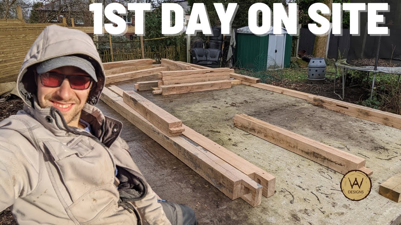 Timber Framing - Summer house Build Part 5 | woodworking - YouTube