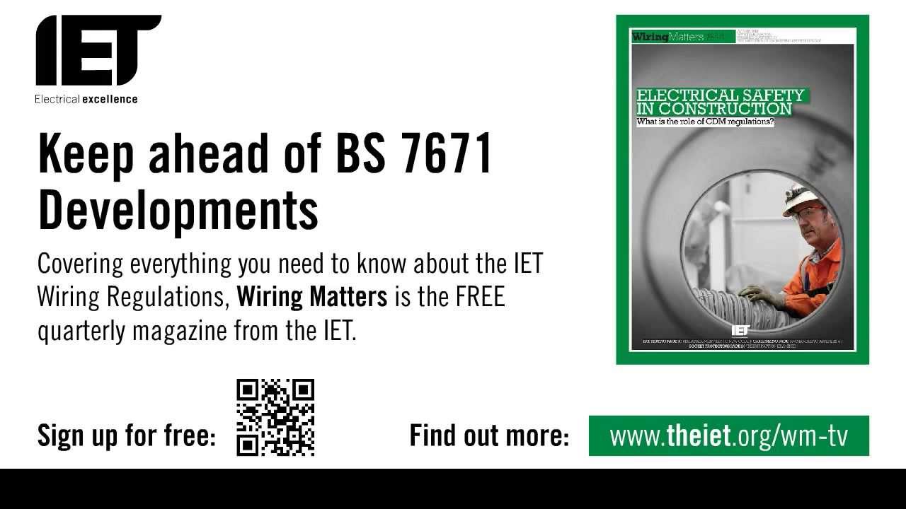 IET - Wiring Matters Quarterly Magazine - YouTube
