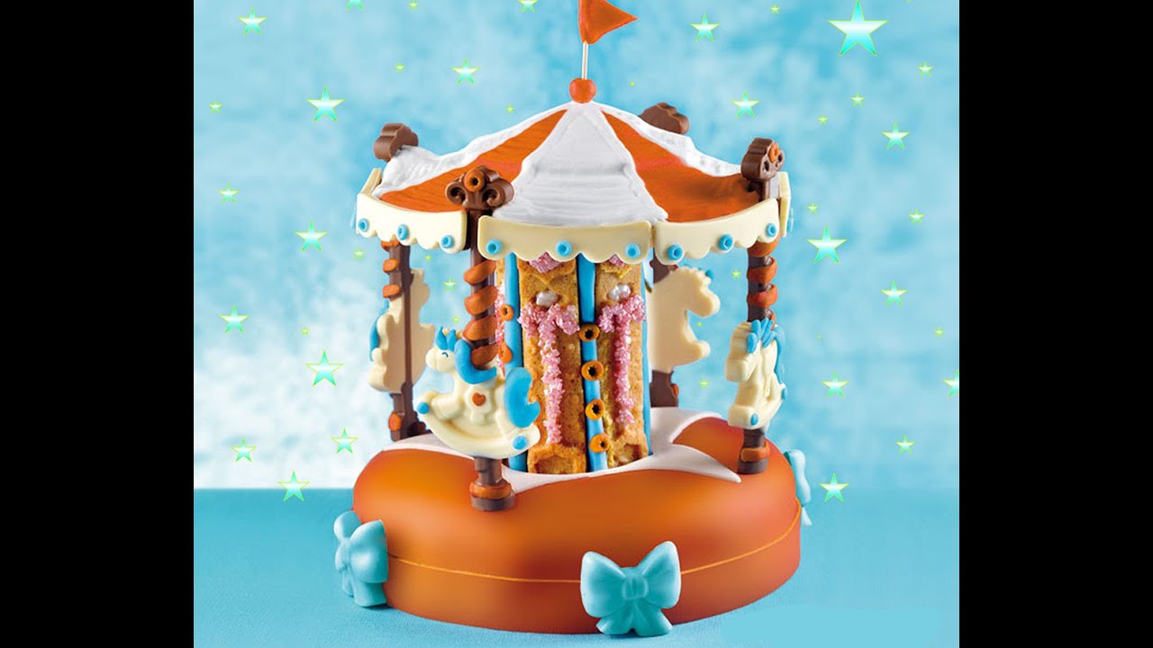 HOW TO MAKE A CAROUSEL CAKE - YouTube