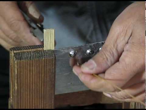 Making hanji screens: tools for Korean papermaking - YouTube