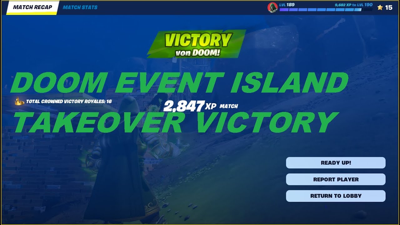 Fortnite DOOM ISLAND TAKEOVER + VICTORY von DOOM! Minuite 19-26 - YouTube