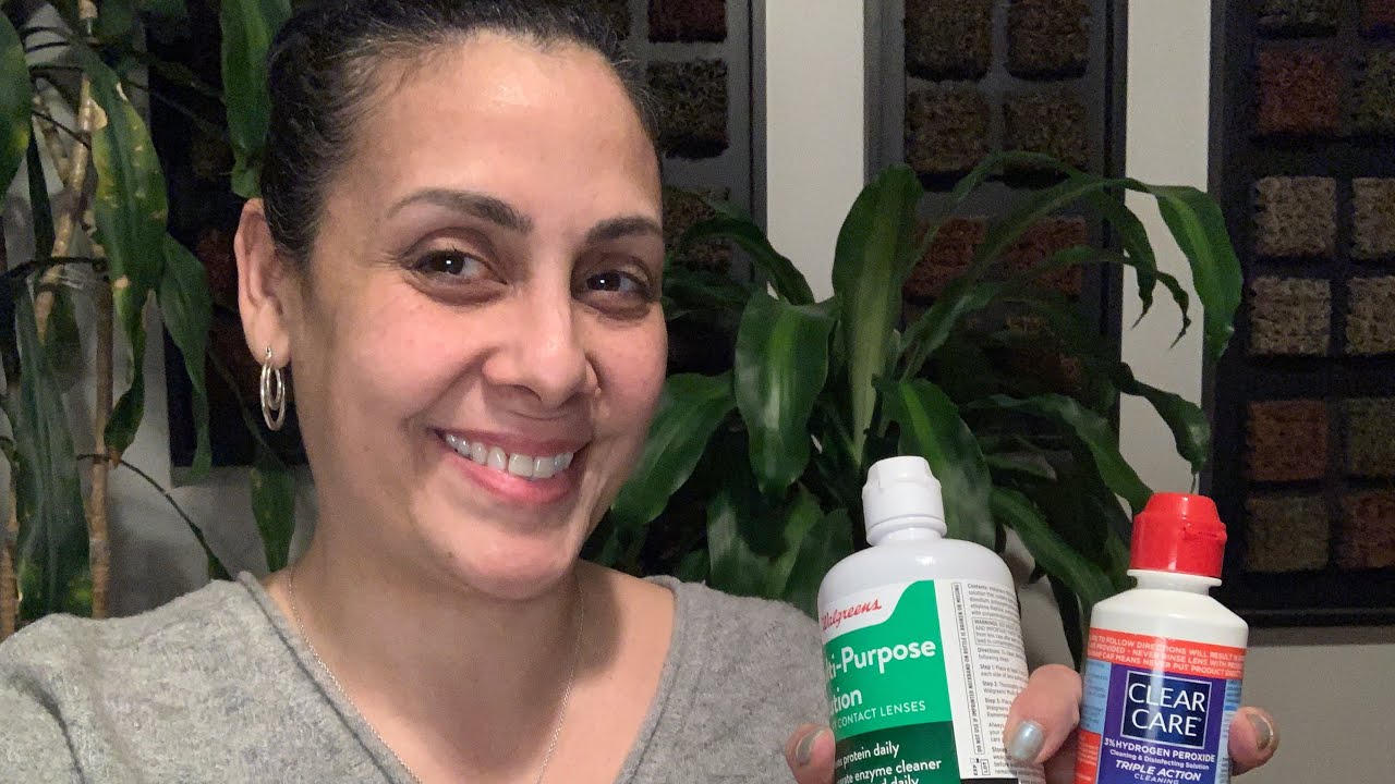 Contact Lens Solution and Protein buildup - YouTube