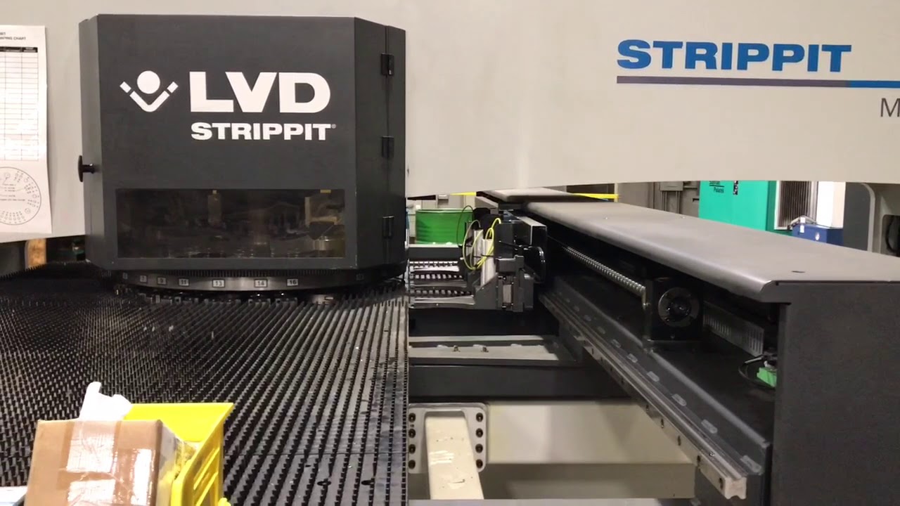 CNC LVD STRIPPIT Turret Punch 2013 - YouTube