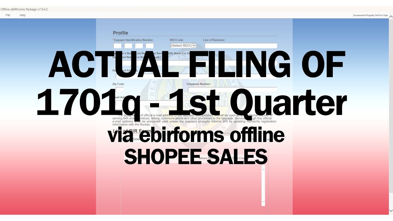 Actual filing of 1701Q for 8%GIT - 1st quarter (shopee sales) - YouTube