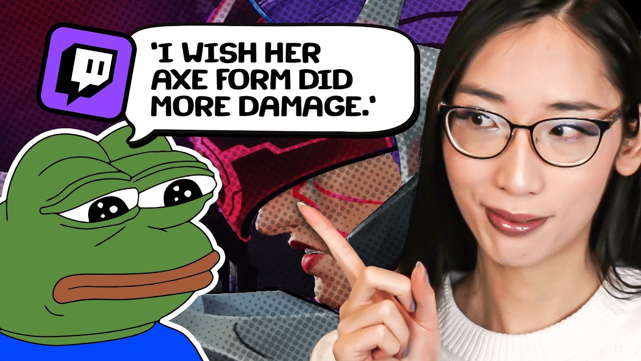 Angela gives over-health for her team in AXE form. She is NOT just ...