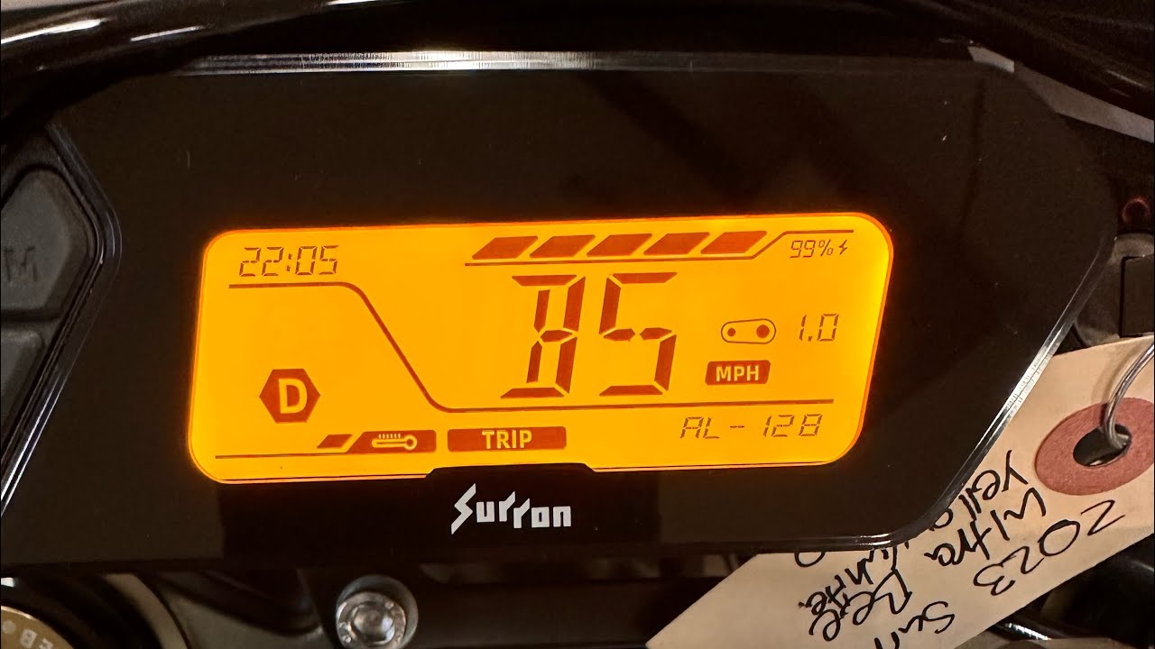How to set Surron Ultra Bee ride settings on digital display. - YouTube