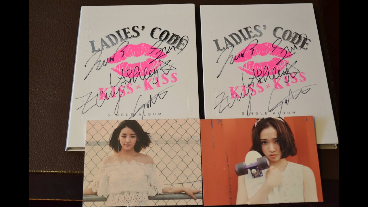 [Mwave] Ladies Code Kiss Kiss Single Signed/Autographed Album Unboxing ...