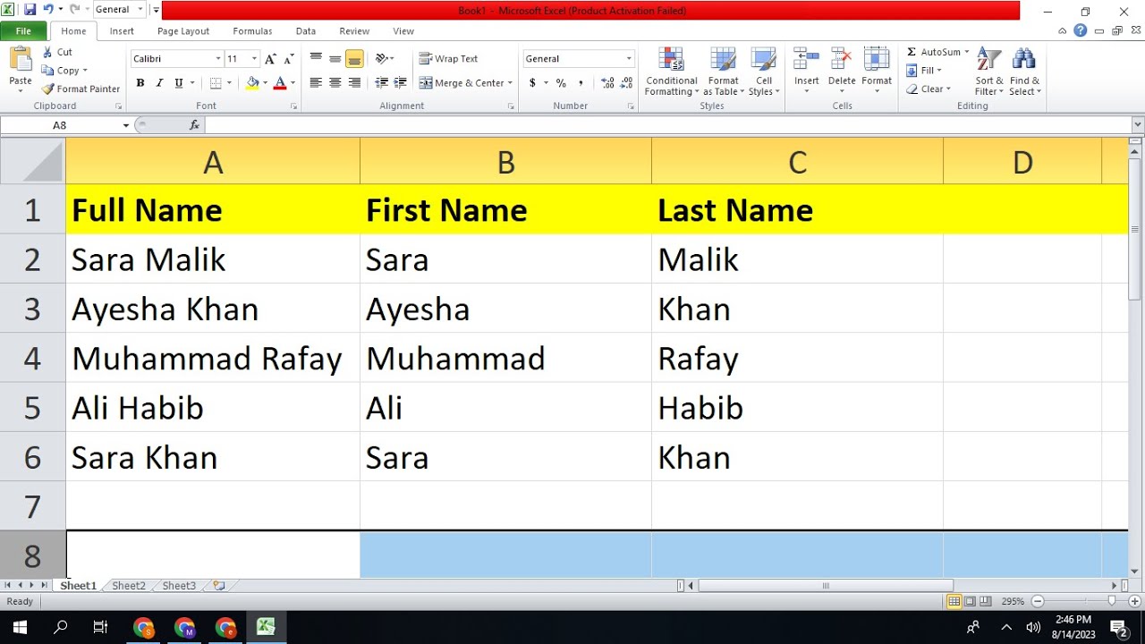 Remove First Or Last Name From Full Name IN EXCEL No Formula Separate remove-first-or-last-name-from-full-name-in-excel-no-formula-separate