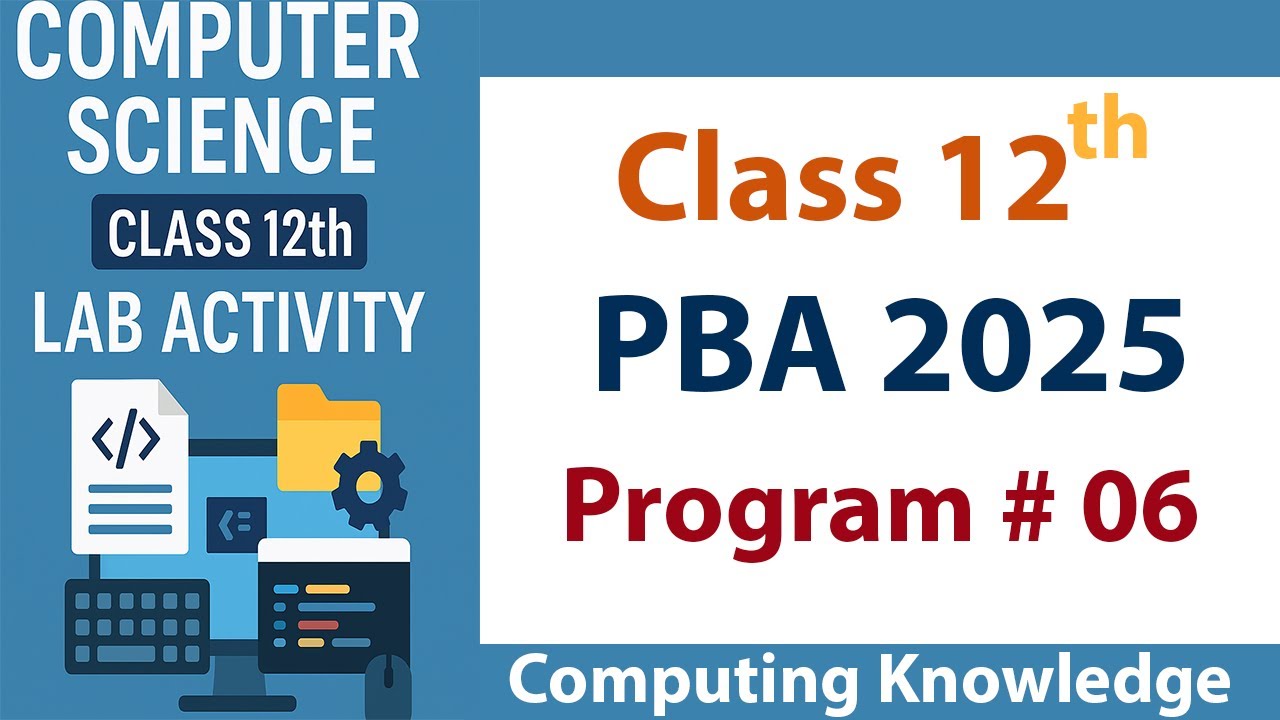 PBA – 06 | Prime and Composite Numbers in C++ | Class 12 Computer ...