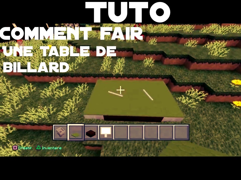 Tuto Minecraft: PlayStation®4 Edition| Comment fair un table de billard ...