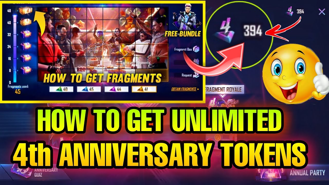FF NEW EVENT - HOW TO GET 4TH ANNIVERSARY TOKEN FREE FIRE/ULTIMATE ...