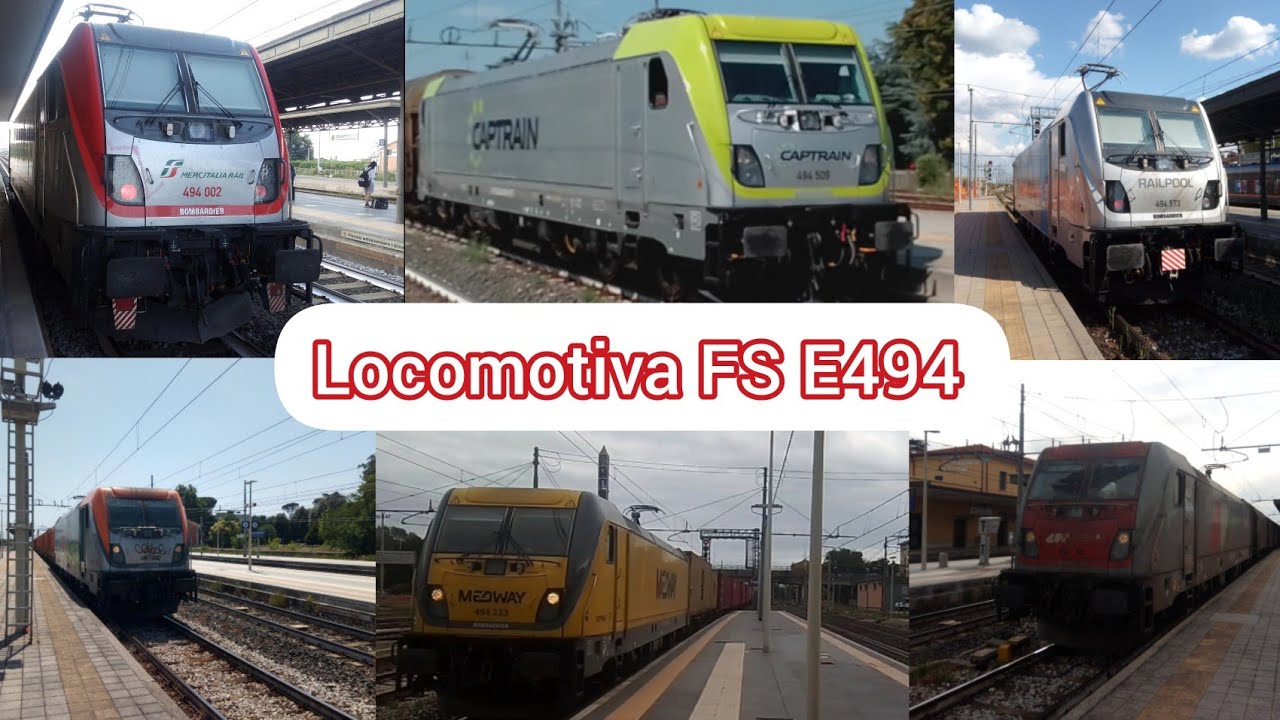 Locomotiva FS E494 di "Bombardier": tutte le livree! • SPECIALE 494 ...