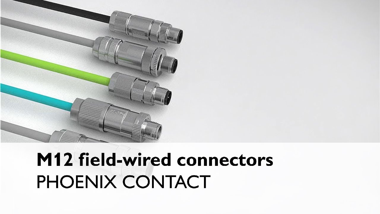 M12 field-wired connectors – all connection technologies - YouTube
