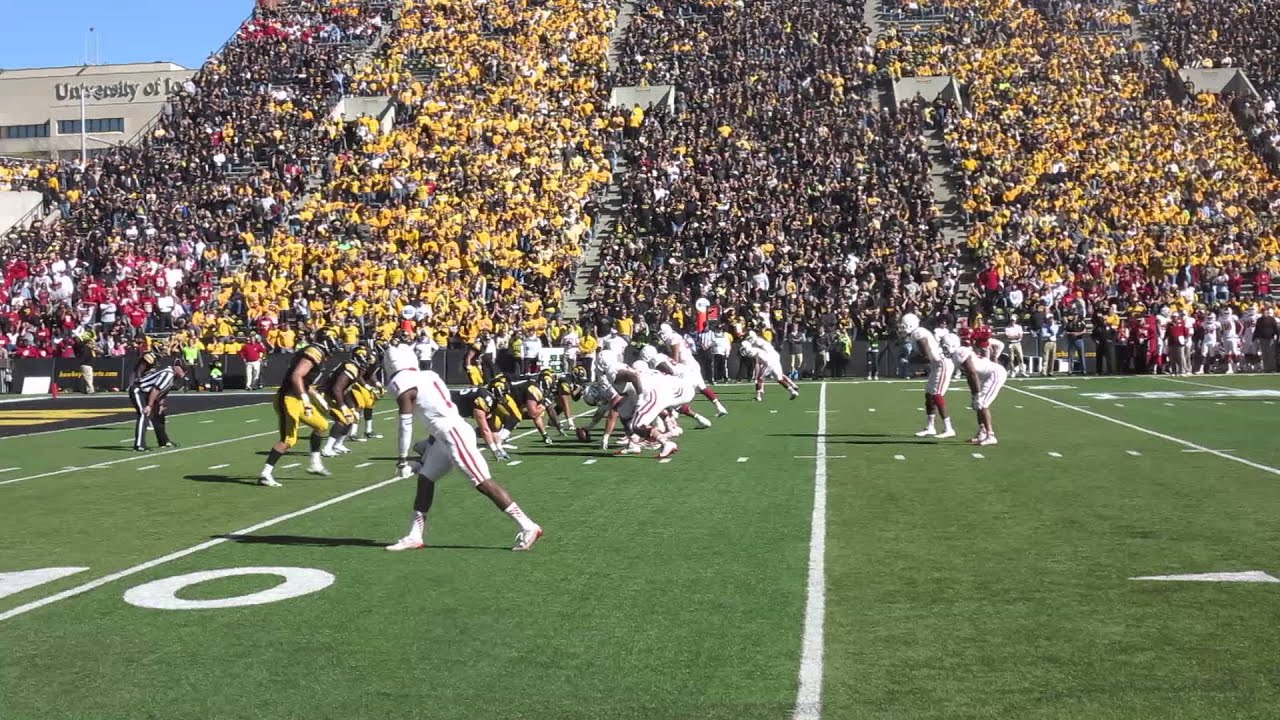 Iowa Indiana FB Jordan Lomax INT - YouTube