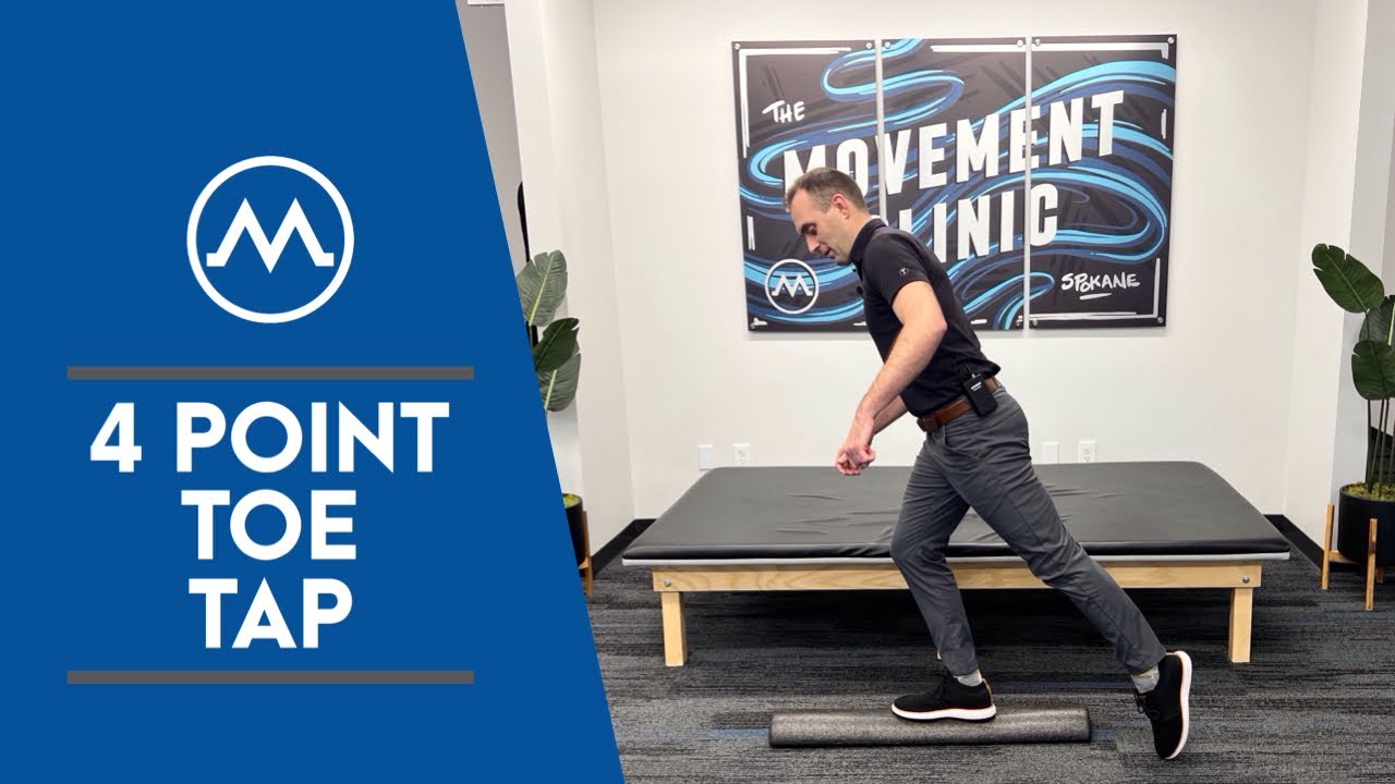 Improve your balance with 4 Point Toe Tap - Dr. Byers - YouTube