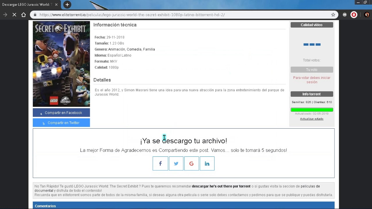 como descargar en elitetorrent para descargar peliculas - YouTube