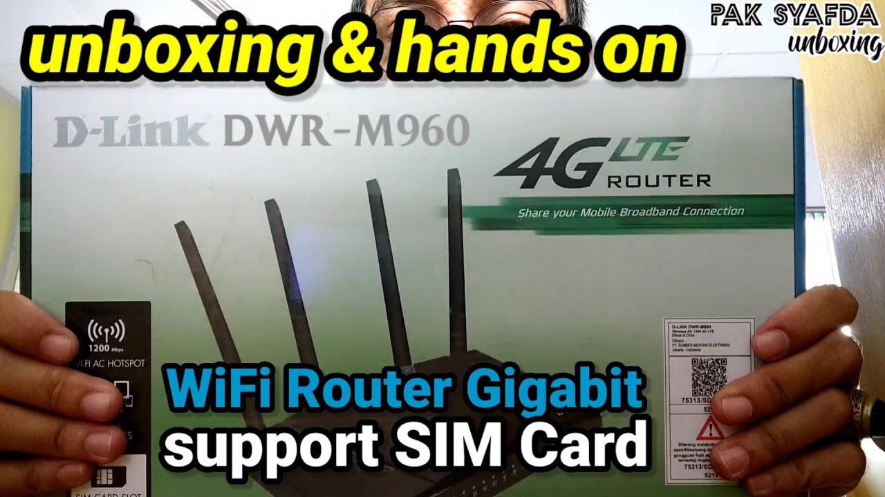 Unboxing & Hands On ‼️ D-Link DWR-M960 Router Gigabit support SIM Card ...