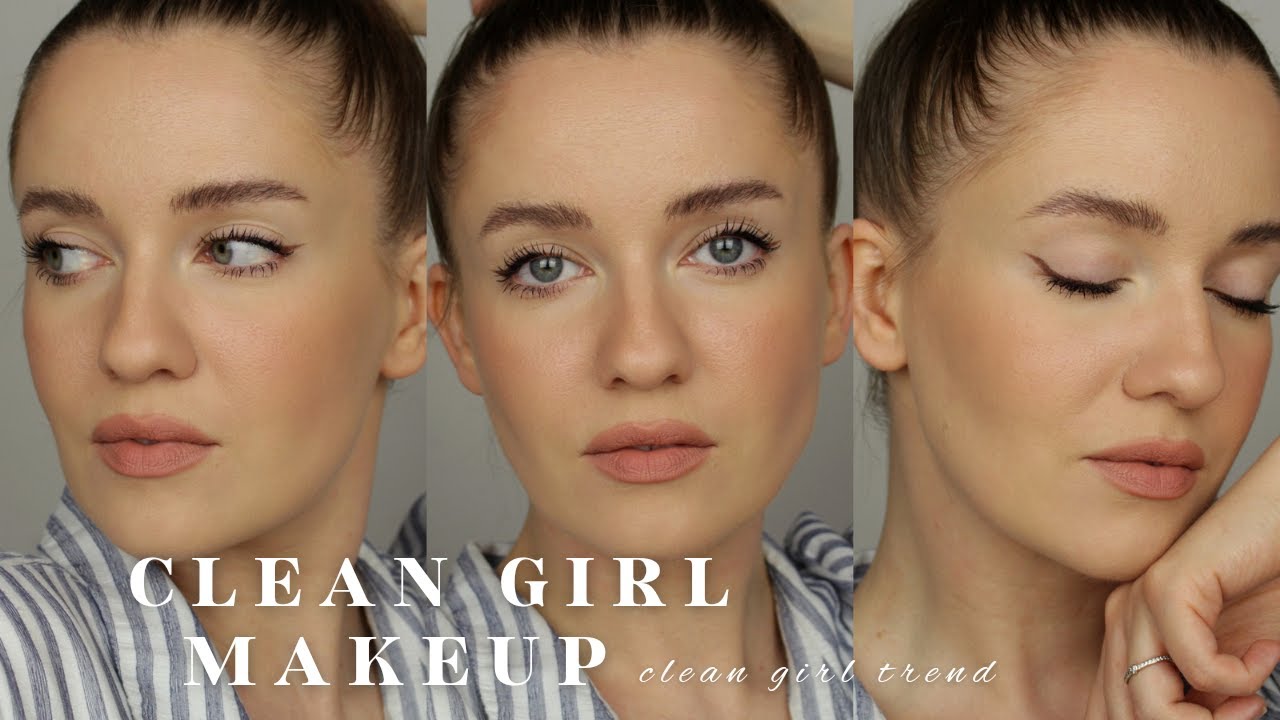 CLEAN MAKEUP | Clean girl makeup - idealny prosty i lekki makijaż na co ...
