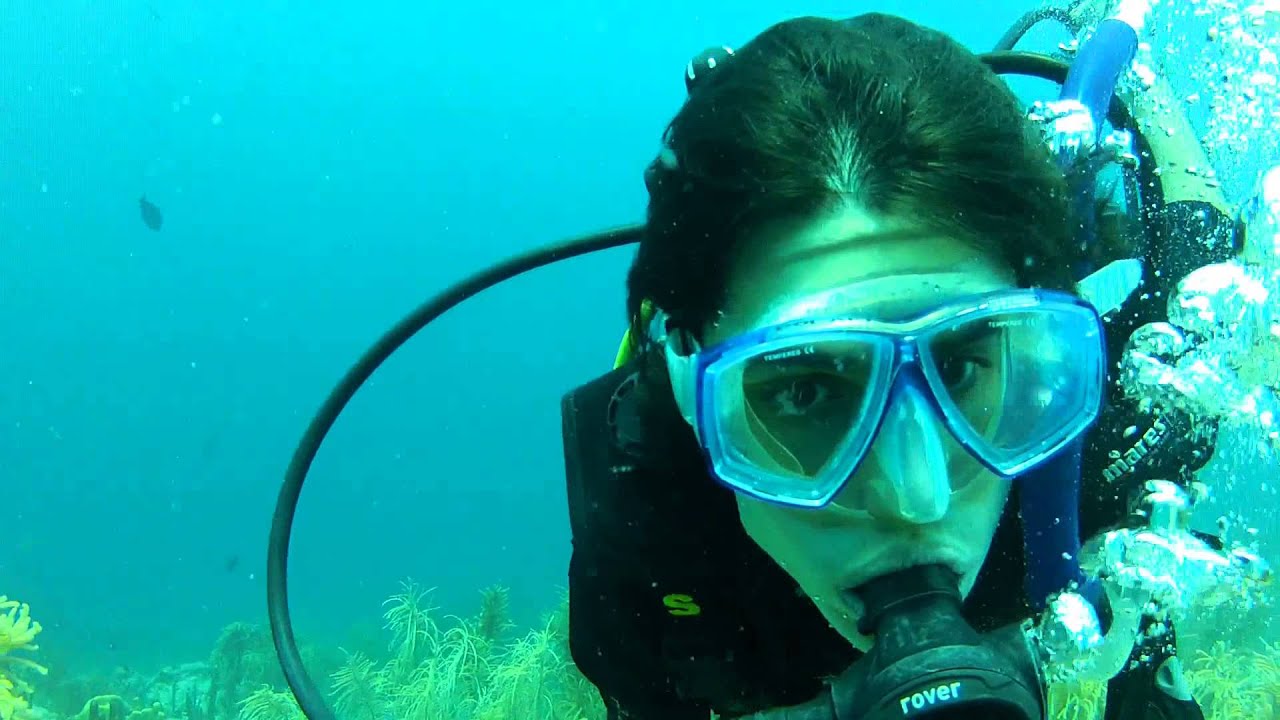 #4308, Buceando en arrecife plano frontal buzo explorando [Raw], Buceo ...