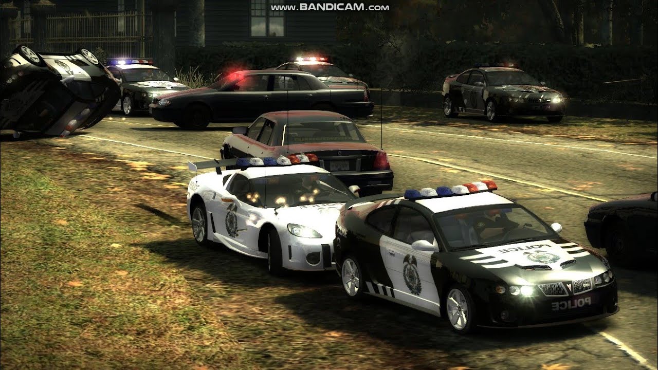 NFS Most Wanted but 100 Cops in Single Chase - YouTube