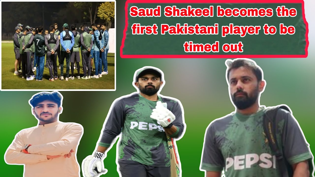 Saud Shakeel becomes the first Pakistani player to be timed out for ...