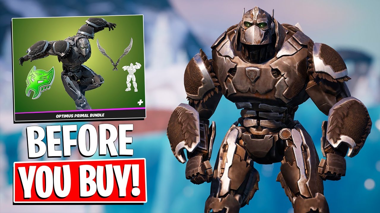 OPTIMUS PRIMAL BUNDLE Review! (Fortnite) - YouTube