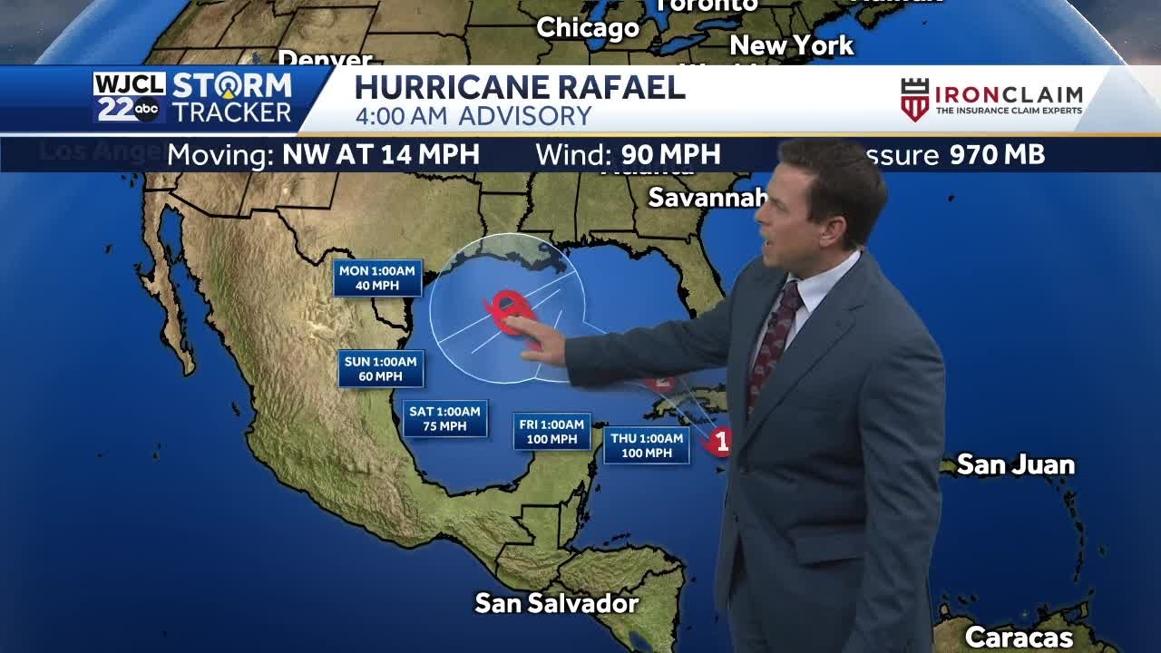 Tracking Hurricane Rafael - YouTube