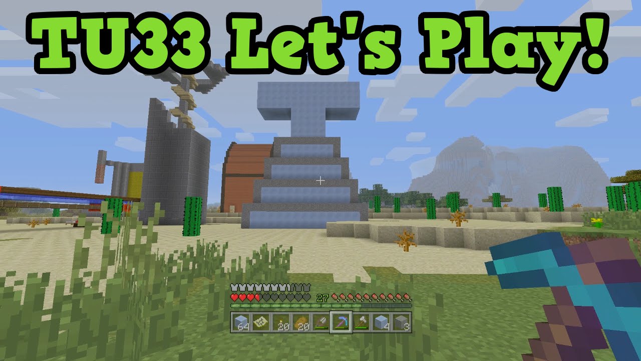 Minecraft TU33 Lets Play #18 Packed Ice Build - YouTube