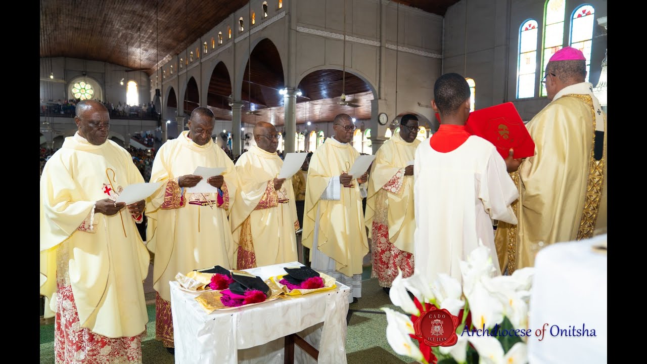 Investiture of seven new Monsignori & Papal Merit Award | Onitsha ...