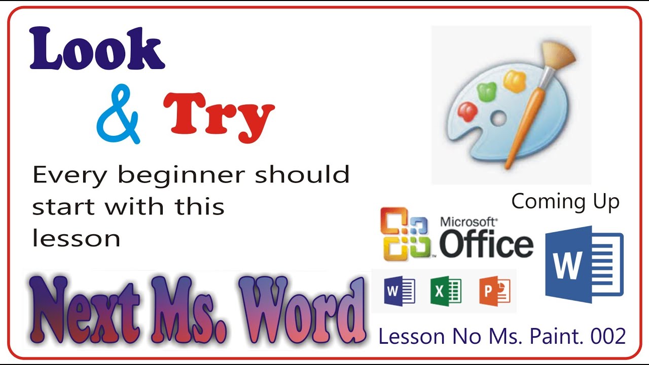 Ms. Paint lesson No 2 - YouTube